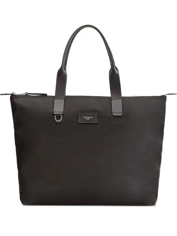 Dolce & Gabbana Adamo Nylon And Leather Tote Bag