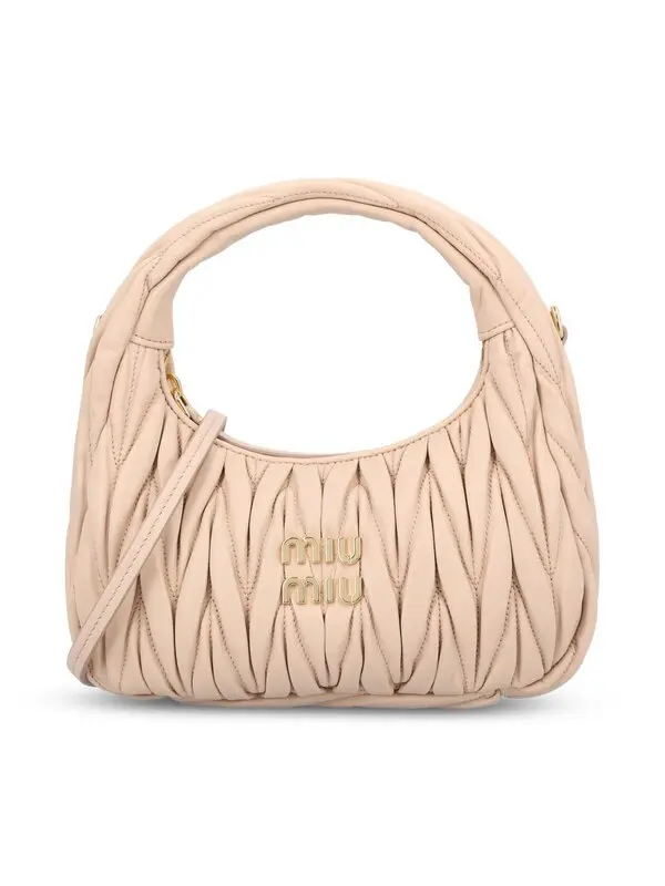 Miu Miu Wander Hobo Bag - Powder