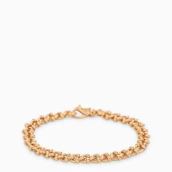 Emanuele Bicocchi Gold-plated Knot Chain Bracelet
