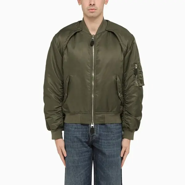 Alexander McQueen Convertible Nylon Bomber Jacket