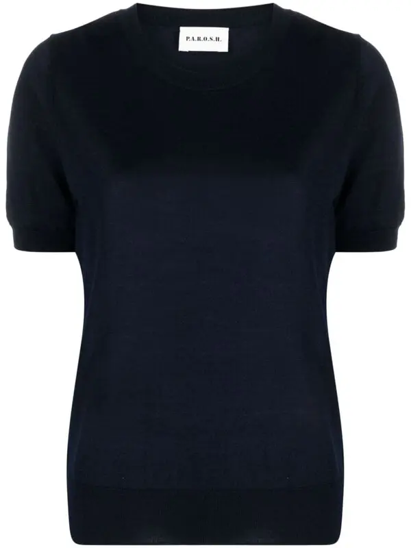 P.a.r.o.s.h Fine-knit Short Sleeve Top