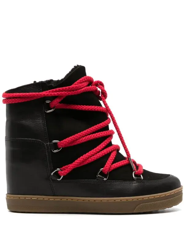 Isabel Marant Nowles Suede Ankle Boots - Black