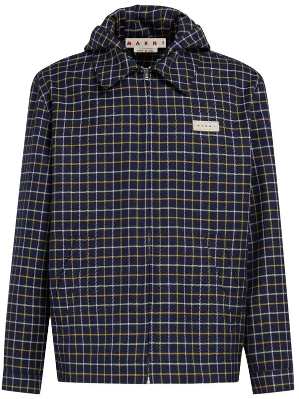 Marni Checked Hooded Jacket