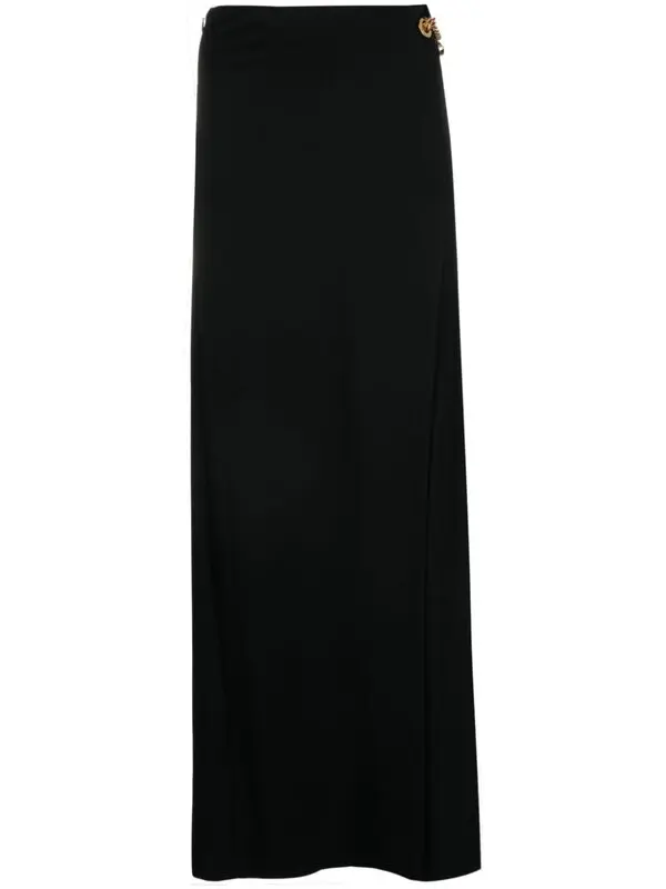 Moschino Padlock-detail Asymmetric Maxi Skirt