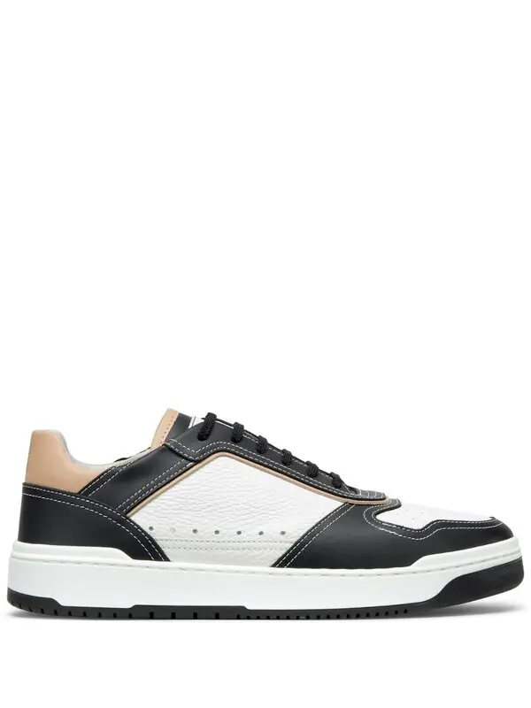 Brunello Cucinelli Colour-block Panelled Leather Sneakers