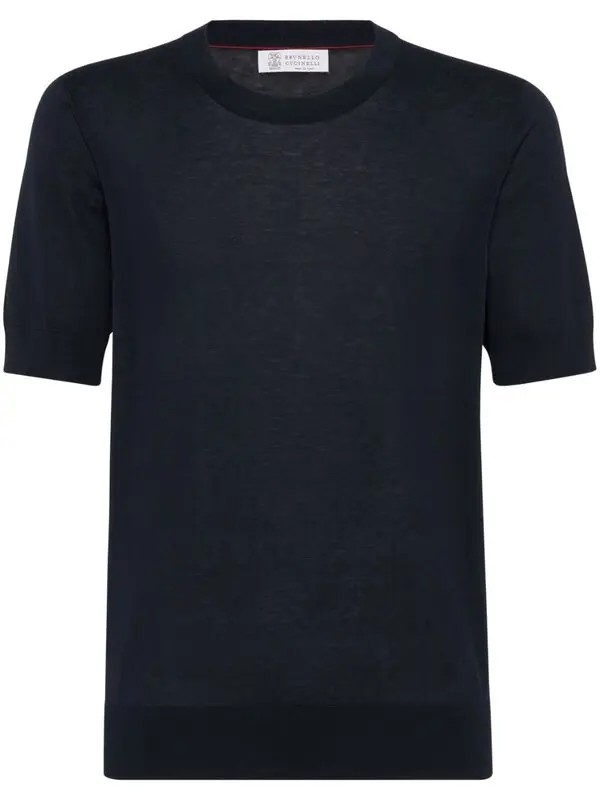 Brunello Cucinelli Slub-texture Fine-knit T-shirt