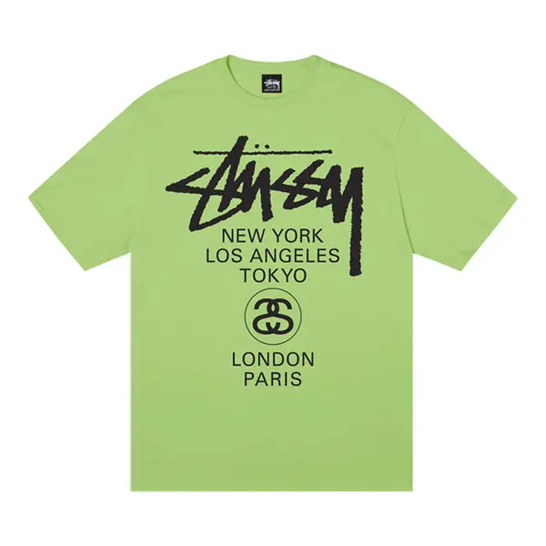 StÜssy World Tour Tee 'tea - Green