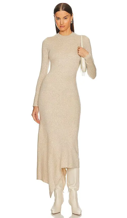 L'academie Odelya Asymmetrical Dress - Oat