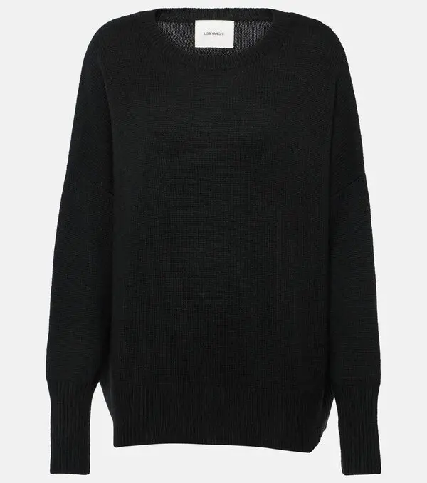 LISA YANG Mila Oversized Cashmere Sweater - Black
