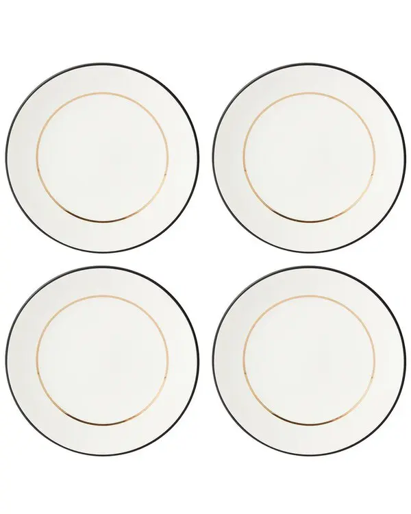 Buy Kate Spade New York Set Of 4 Make It Pop Dinner Plates - White At ...