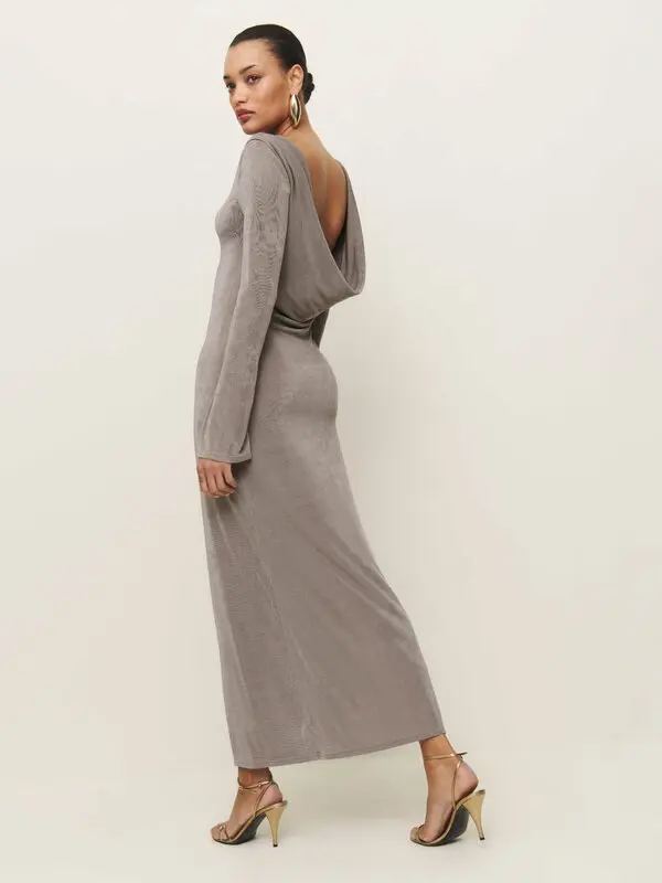 REFORMATION Aurelio Knit Maxi Dress - Geode