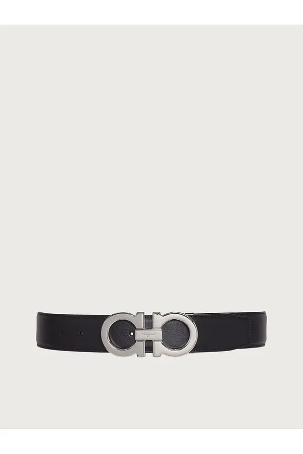 FERRAGAMO Reversible And Adjustable Gancini Belt