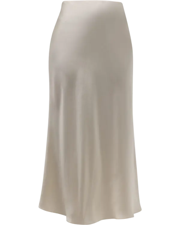 Sablyn Silk Midi Skirt - Gardenia