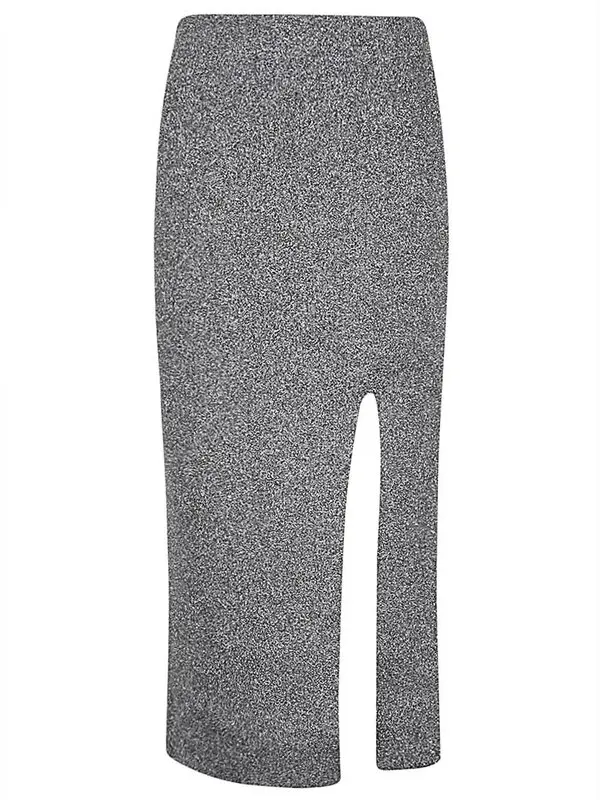 CIRCUS HOTEL Viscose Midi Skirt - Grey