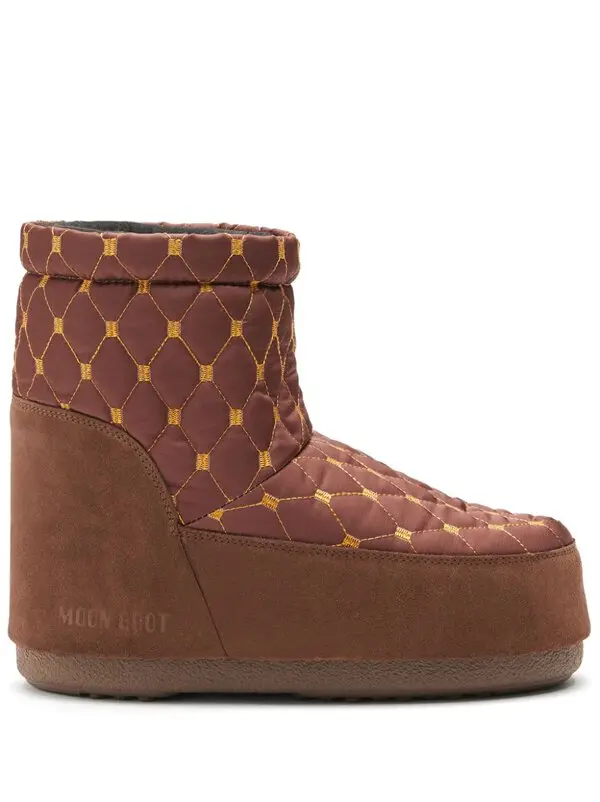 Moon Boot Icon Low Quilted Boots - Brown