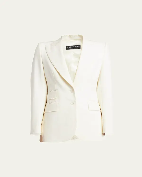 Dolce & Gabbana Peak Lapel Stretch Blazer