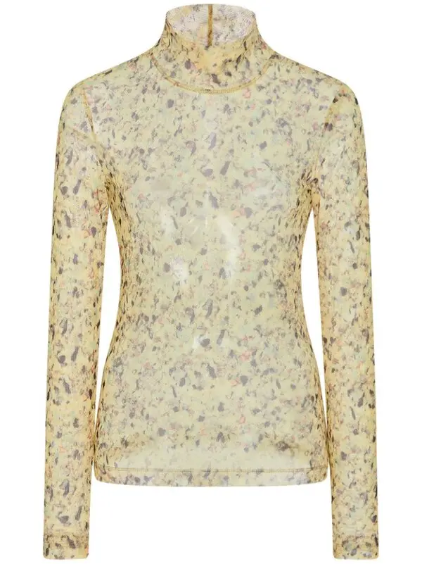Rosetta Getty Roll-neck T-shirt - Neutrals