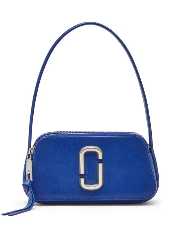 Marc Jacobs Slingshot Leather Shoulder Bag Blue Editorialist