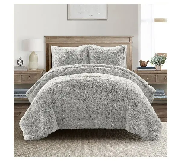 LUSH DECOR Emma Cozy Ultra Soft Two Tone Comfor Ter Full/queen