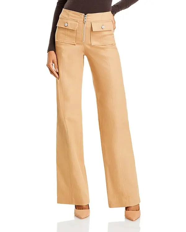 Cinq À Sept Long Azure Cotton Pants - Sahara