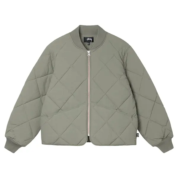 StÜssy Dice Quilted Liner Jacket - Green