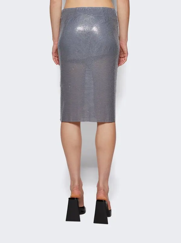 Christopher Esber Viva Metallic Skirt - Slate