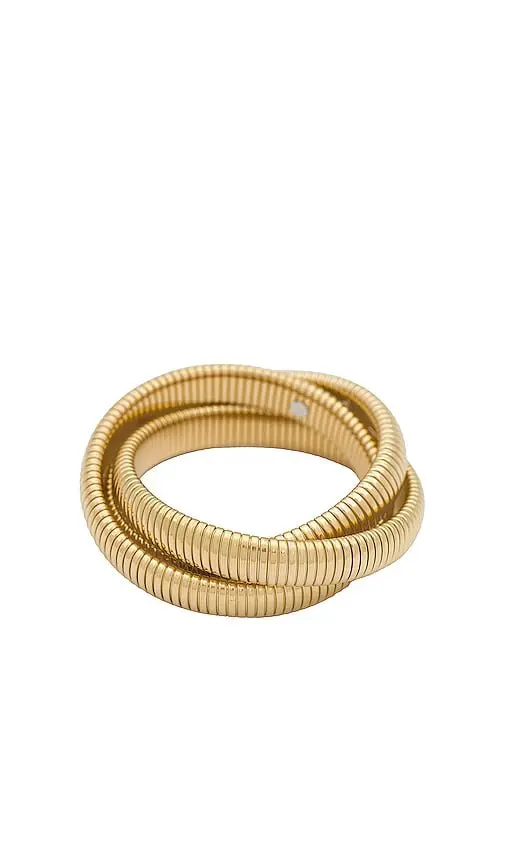 BY ADINA EDEN Chunky Triple Intertwined Snake Bracelet