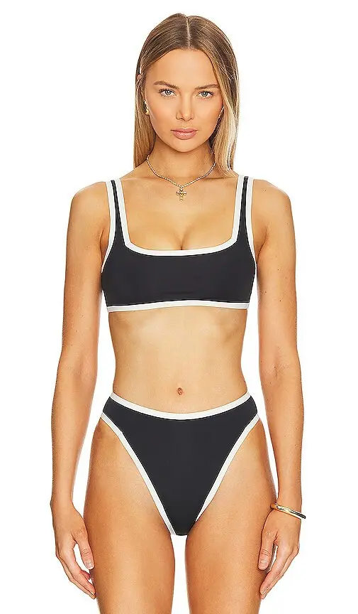 L*Space Ace Fused Top - Black & Cream