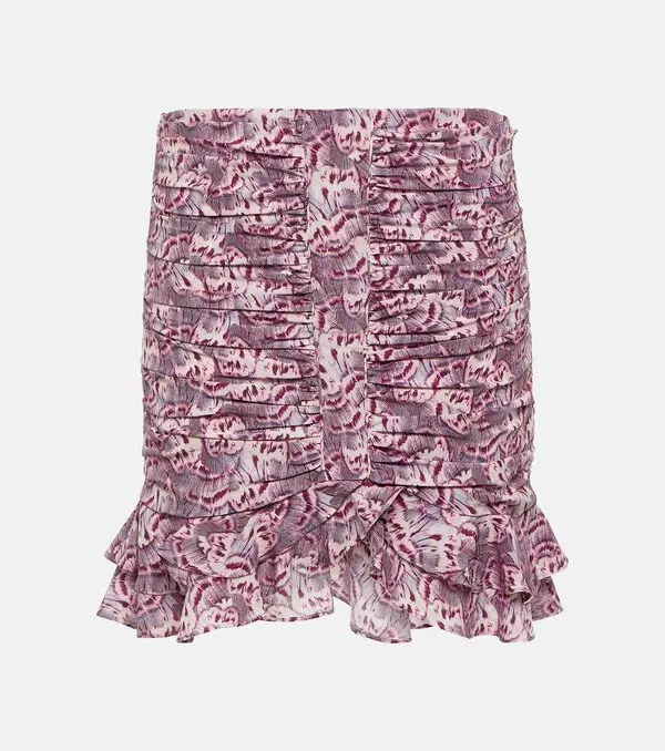 Isabel Marant Milendi Ruffled Mini Skirt - Pink