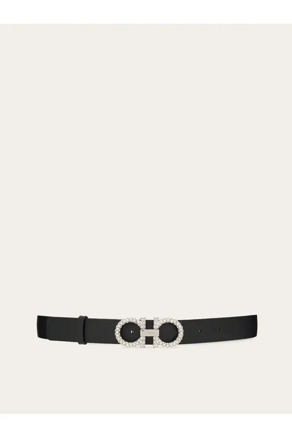 FERRAGAMO Adjustable Gancini Leather Belt