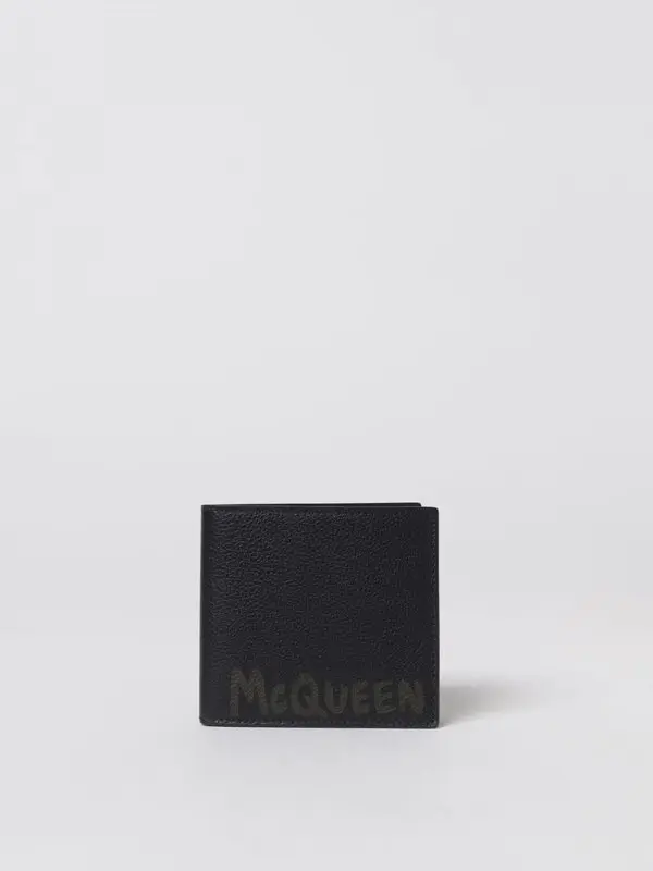 Alexander McQueen Wallet In Grained Leather