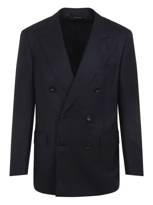 TOM FORD Double-breasted Pinstripe Blazer