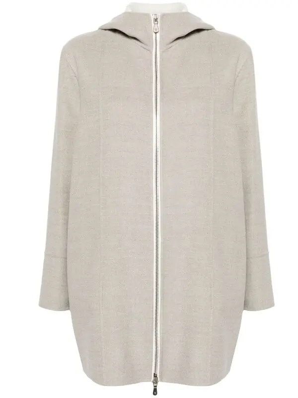 Eleventy Hooded Wool Jacket