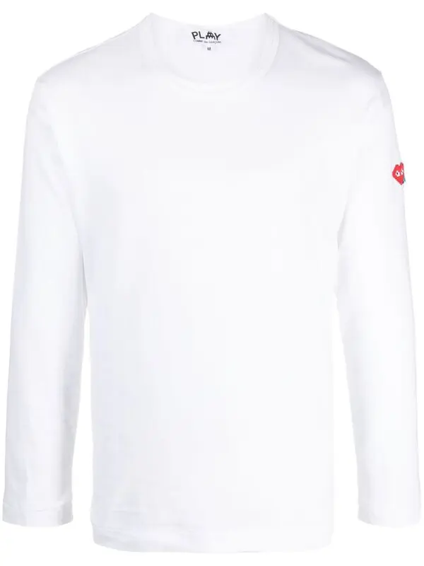 Play Comme Des Garcon X The Artist Invader Pixelated-appliqué T-shirt