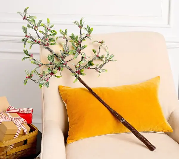 BETHLEHEM LIGHTS As Is 36' Decorative Glisten Berry Branch