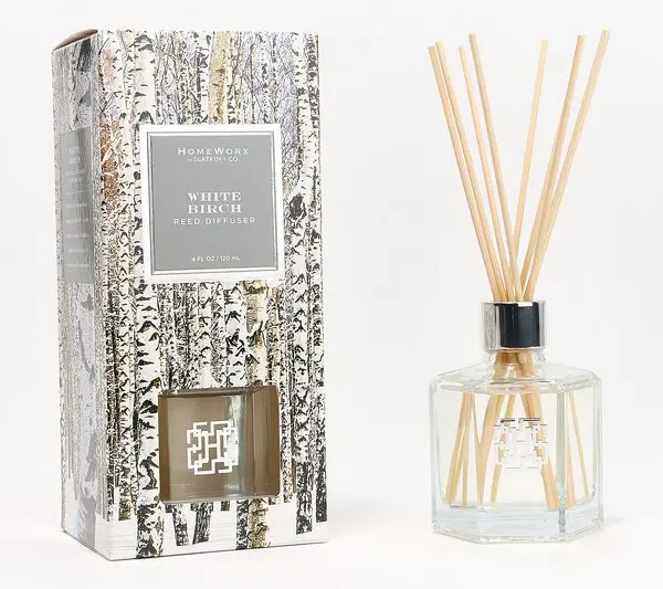 HOMEWORX BY SLATKIN & CO. S/2 White Birchreed Diffusers - One-color ...