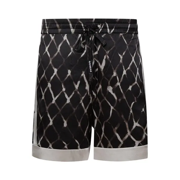 NAHMIAS Colorblock Silk Shorts