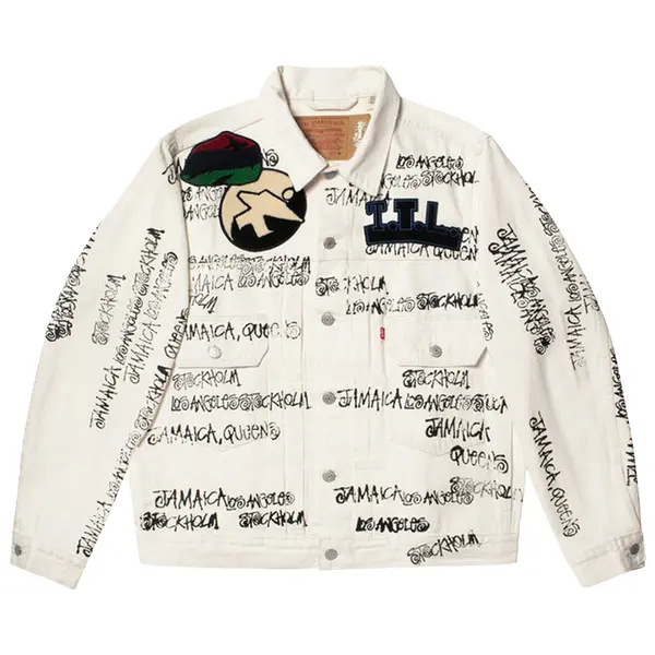 StÜssy X Denim Tears X Our Legacy Ttl Denim Jacket - White
