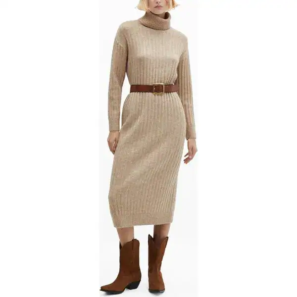 knee length dresses for ladies MIDI SWEATER DRESS – Crave Boutique