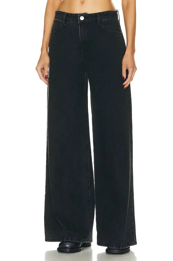 Sprwmn Wide Leg Tapered Jeans