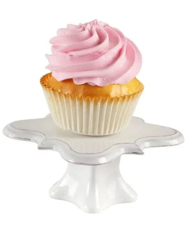 Buy AMERICAN ATELIER Bianca White Set Of 4 Cup Cake Pedestal Plate ...