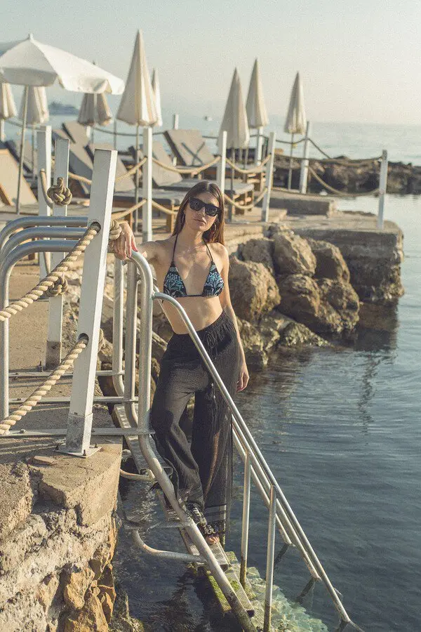Miguelina Orion Cotton Gauze Beach Pant