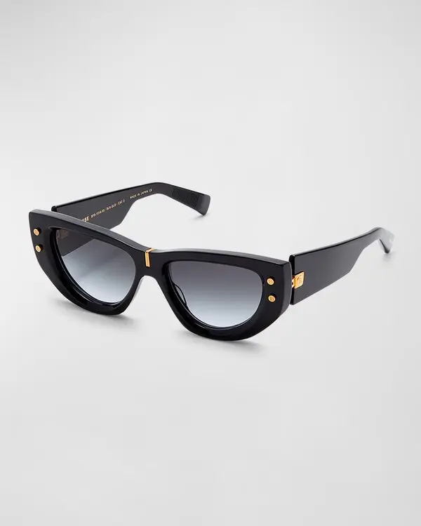 Balmain B-muse Cat-eye Sunglasses - Blk Gld