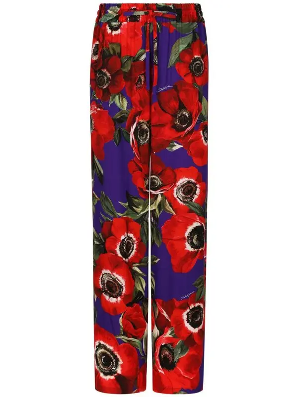 Dolce & Gabbana Floral-print Palazzo Pants