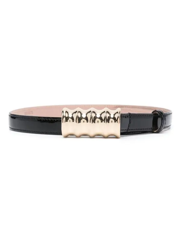Khaite The Small Julius Leather Belt - Black