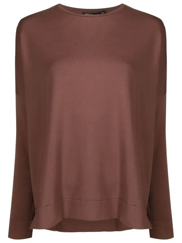 LENNY NIEMEYER Crew-neck Long-sleeved Sweatshirt - Brown