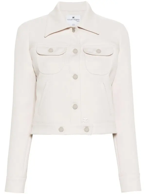 COURREGES Cropped Denim Jacket