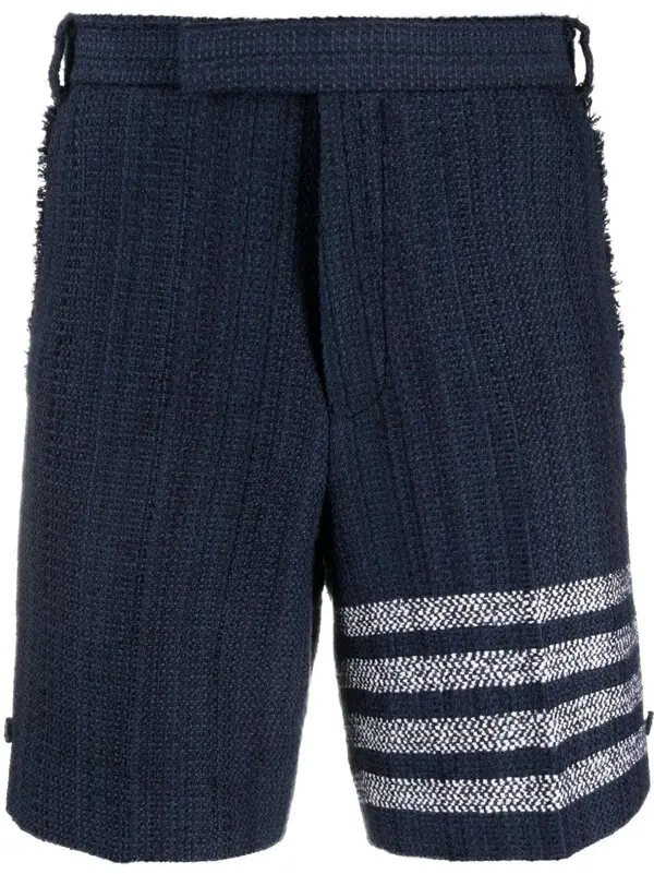 Thom Browne 4-bar Stripe Tweed Shorts