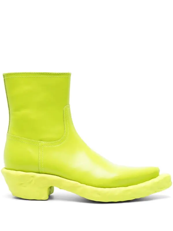 Camper Venga Leather Boots - Green