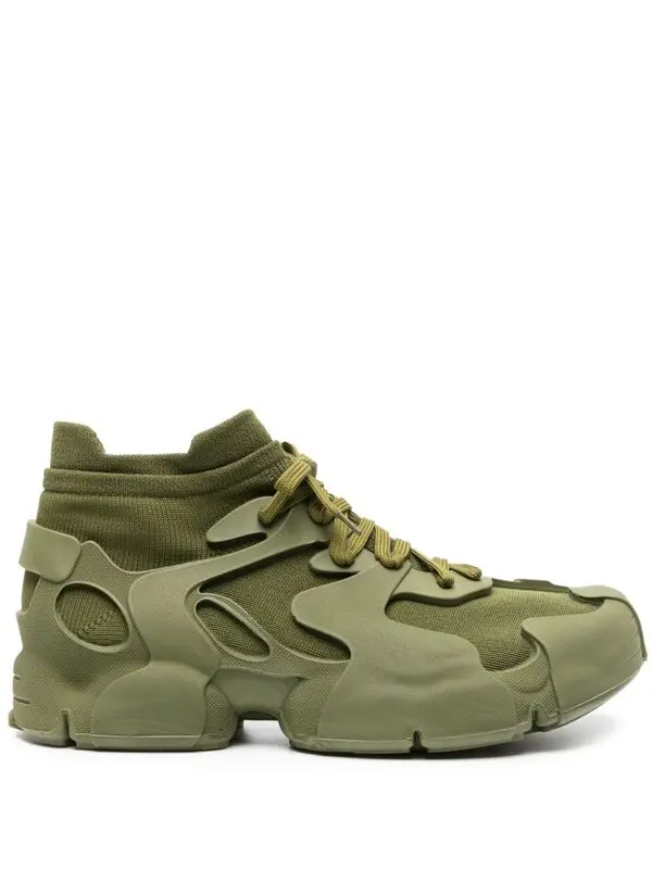 Camper Tossu Caged Knit Sneakers - Green